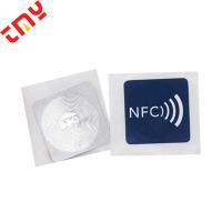 China Custom Water Resistant UHF NFC Smart Tag Label Sticker 40mm 50mm for Social Media Contact for sale