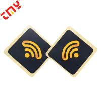 China Custom Water Resistant UHF NFC Smart Tag Label Sticker 40mm 50mm for Social Media Contact for sale