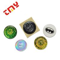 China Custom RFID Transparent NFC Epoxy Sticker 40mm 50mm Anti Metal 3D Dome for Social Media for sale