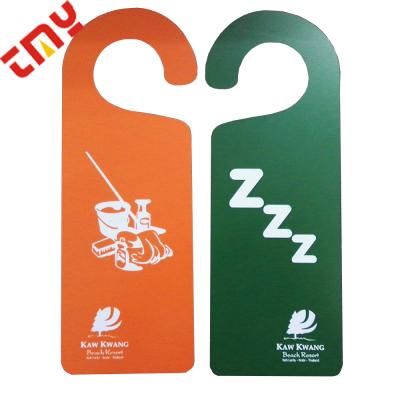 China Custom Plastic Do Not Disturb Sign 110x70mm Waterproof Hotel Room Door Hanger for sale