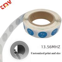 China RFID Anti-Metal NFC Chip Label Sticker Roll Programmable Wholesale 14443 Passive for sale
