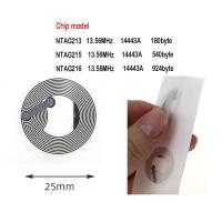 China RFID Anti-Metal NFC Chip Label Sticker Roll Programmable Wholesale 14443 Passive for sale