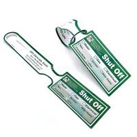 China Custom PVC Self-Locking Luggage Hang Tag 1.85x3.94in with Logo Print for Travel Identification for sale