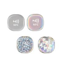 China Plastic Custom RFID NFC Tags 213 215 216 Waterproof Square Epoxy Anti-Metal for Contact Sharing for sale