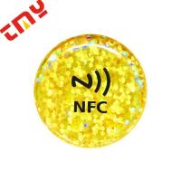 China Plastic Custom RFID NFC Tags 213 215 216 Waterproof Square Epoxy Anti-Metal for Contact Sharing for sale