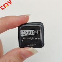 China Custom 40mm Round RFID NFC Sticker with Epoxy Coating and QR Code for Access Control for sale