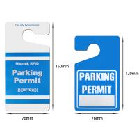 China Custom PVC Parking Permit Hang Tag Reusable Erasable 1.85x3.94in Red Green Blue for Handicap Temporary Access for sale