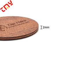 China Custom RFID Wooden NFC Labels 40x40mm Waterproof Round Square Contactless Payment Tags for sale