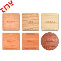 China Custom RFID Wooden NFC Tag Labels Bamboo Programmable 40x60mm Writable Plates for Gift for sale
