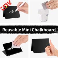 China Plastic V Shape Chalk Board Sign Board Blank Mini Blackboard Stand Label Table Display For Retail for sale