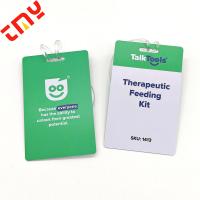 China Custom Hard Plastic PVC Luggage Label 110x70mm with Loop Rope Writable ID Tag for sale