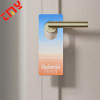 China Custom PVC Do Not Disturb Sign Hotel Door Hanger 240x85mm Digital Printing for sale