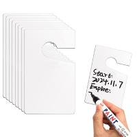 China Custom PVC Blank Writable Waterproof Shipping Plastic Tags 0.76mm Thickness Reusable for Parking School Mall for sale