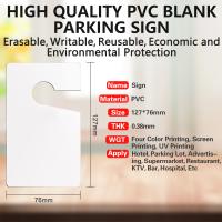 China Custom PVC Blank Writable Waterproof Shipping Plastic Tags 0.76mm Thickness Reusable for Parking School Mall for sale