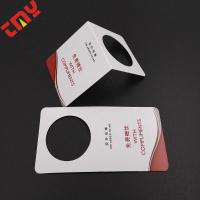 China Custom PVC Plastic Bottle Neck Hang Tag Waterproof 0.76mm Thickness 60x60mm for sale