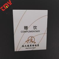 China Custom PVC Plastic Bottle Neck Hang Tag Waterproof 0.76mm Thickness 60x60mm for sale