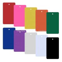 China Custom Clear Frosted PVC Tags Rectangle Round 0.76mm Thickness for Garment Labeling for sale