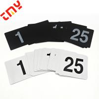 China Custom Double Side Printing Acrylic Table Number Sign 10.2x9.5cm for Wedding Restaurant for sale