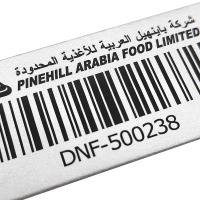 China Custom Aluminum Asset Tags Fireproof Durable 50x30mm Industrial QR Code Barcode Labels for sale