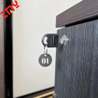 China Custom Stainless Steel Number Keychain Tag 23mm 1-100 Hollow ID Key Chain Label for sale