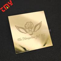 China Metal Rectangular Tag Labels Custom Logo And Lettering Decoration Metal Engraved Sign for sale