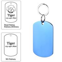 China Custom Stainless Steel Dog ID Tag Blank for Sublimation Engraving 1mm Thick for sale