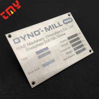 China Customize Metal Industrial Label Tag Equipment Data Plates Tags for Common Elements for sale