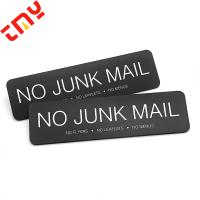 China Custom Black Frosted Aluminum Sign 1mm Sponge Glue Silk Screen Laser Engraving for Warehouse Office Toilet for sale