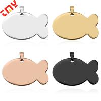 China Custom Stainless Steel Fish Cat Face Shape Pet ID Tag 38x25mm for Dog Cat Name Tag for sale