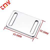 China Customized Stainless Steel Dog Tag 43.5x22.5mm Laser Engraved for Pet ID for sale