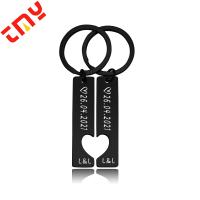 China Custom Black Stainless Steel Dog Tag Pendant 1mm Thick Blank for Laser Engraving Keychain for sale
