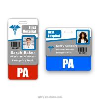 China Custom Heavy Duty PVC Badge for RN CNA Hospital Staff Tear Resistant 4.375x3.375 inch for sale