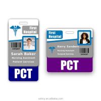 China Custom Heavy Duty PVC Badge for RN CNA Hospital Staff Tear Resistant 4.375x3.375 inch for sale