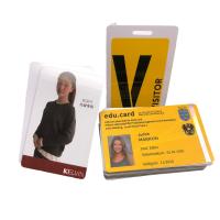 China Custom Transparent PVC Blank Card 110x80mm Printable Photo Business Card for sale