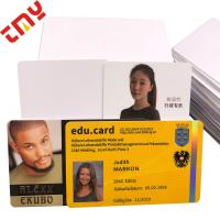 China Custom Transparent PVC Blank Card 110x80mm Printable Photo Business Card for sale