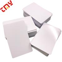 China Custom Transparent PVC Blank Card 110x80mm Printable Photo Business Card for sale