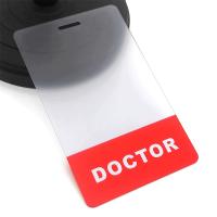 China Custom PVC RN Nurse Badge Card 4.5x8.125 inch Heavy Duty Spill Proof Tear Resistant ID Badge for sale