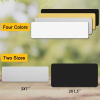 China Custom ABS Plastic Round Name Badges 75x35mm Blank Pin ID Badge Charms for DIY Personalization for sale