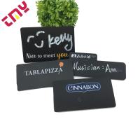China Custom Reusable Plastic Chalkboard Name Badge 75x35mm Square Round for Hotel Employee Teacher for sale