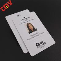 China Custom Printed PVC Laminated ID Card with Lanyard 85x54mm for School Office for sale