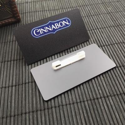 China Personalized Printed Plastic PVC Chalkboard Writable Reusable Name Badge Blank or Custom Design Tag for sale