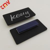 China Personalized Printed Plastic PVC Chalkboard Writable Reusable Name Badge Blank or Custom Design Tag for sale
