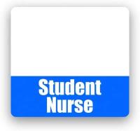 China Custom Logo Hospital Name Badges for Doctors Nurses Black PVC 120x73mm for sale
