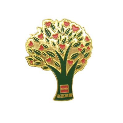 China Custom Zinc Alloy Domino's Pizza Lapel Pin Badge 40x33mm for Garment Decoration for sale
