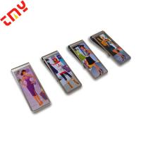 China Custom Logo Stainless Steel Money Clip Blank Badge 5x2cm for Business Gifts for sale