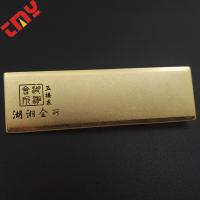China Custom Stainless Steel Lapel Pin Name Badge Laser Engraved 1.2mm Thickness for sale