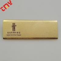 China Custom Stainless Steel Lapel Pin Name Badge Laser Engraved 1.2mm Thickness for sale