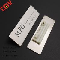 China Custom Stainless Steel Lapel Pin Name Badge Laser Engraved 1.2mm Thickness for sale