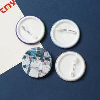 China Custom Magnetic Tin Badges 110x80mm Round Square Logo Pins No Pin Damage for sale