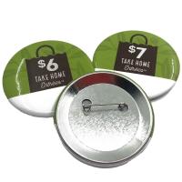 China Custom Logo Tinplate Pin Badges 4 Sizes 25mm 44mm 58mm 75mm for Events Promotions Gifts for sale